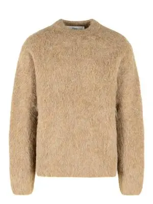 Séfr Sefr 'Haru' 'Greige' Alpaca Blend Sweater Men Cream