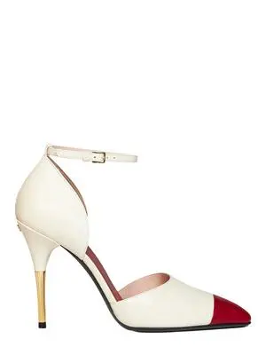 Valentino Garavani Valentino Garavani Women Butter White Kidskin Leather Sinead 105Mm Pumps Multicolor