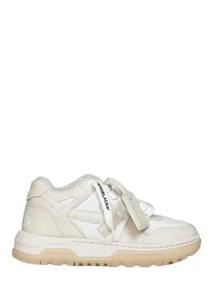 Off-White Off White Men White And Beige Out Of Office Chunky Varsity Sneakers Multicolor