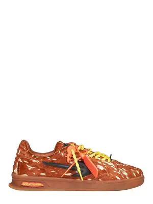 OFF-WHITE Off White Men Brown Printed Calf Hair End Of Play Sneakers