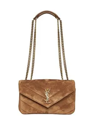 Saint Laurent Saint Laurent Women Caramel Cognac Loulou Small Shoulder Bag Multicolor
