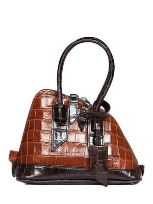 Attico Brown Superattico 10 Sant Ambroeus Mini Top Handle Bag - Multicolor