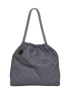 STELLA MCCARTNEY Stella Mccartney Women Slate Grey Medium Falabella Drawstring Shoulder Bag