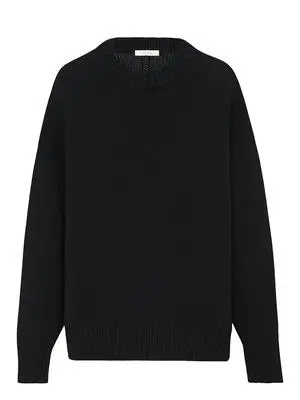 THE ROW Ophelia Black Wool Cashmere Sweater