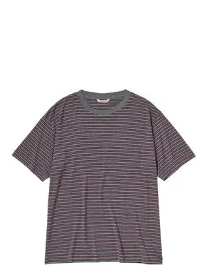 Auralee Auralee Men Wool Striped T-Shirt Multicolor