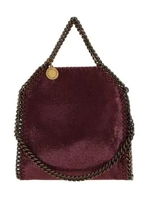STELLA MCCARTNEY Stella Mccartney Women Burgundy Shaggy Deer Micro Falabella Handbag