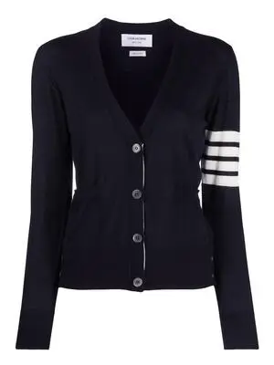THOM BROWNE Thom Browne Women 4Bar Cotton Cardigan