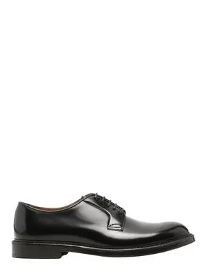 DOUCAL'S Brushed Leather Derby Shoes Dark