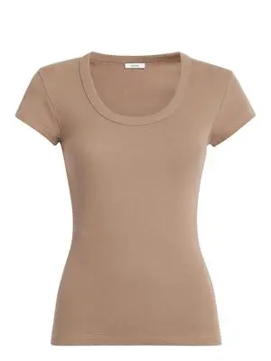 JOSEPH Stretch-cotton Ribbed Saba Top