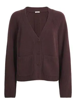 JOSEPH Cashmere Harper Cardigan Brown