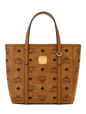 MCM Mcm Unisex Printed Canvas Toni Handbag