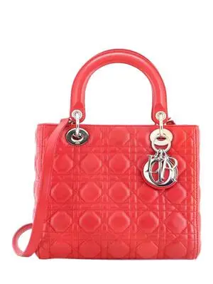 DIOR Lady Dior Bag Cannage Quilt Lambskin Medium Satchel
