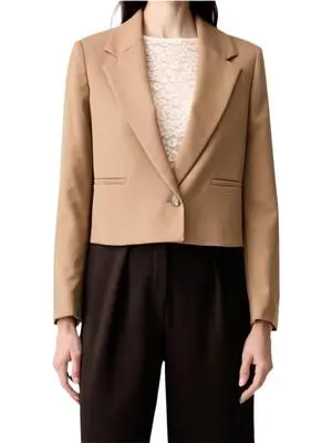 MARELLA Single-button Blazer With A Lapel Collar