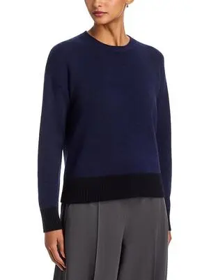 MAJESTIC FILATURES Wool & Cashmere Colorblock Sweater