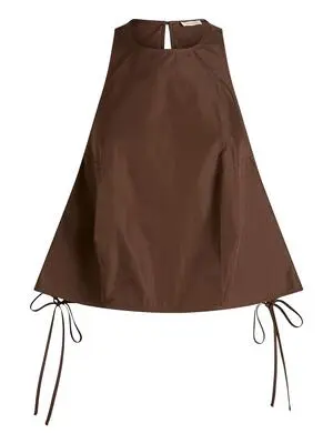 ST. AGNI Paper Taffeta Cocoon Top