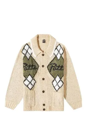PATTA Argyle Knitted Cardigan T-shirt