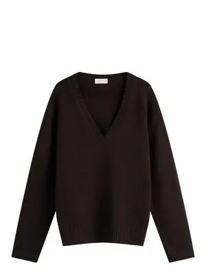 DRIES VAN NOTEN Wool Cashmere V Neck Jumper