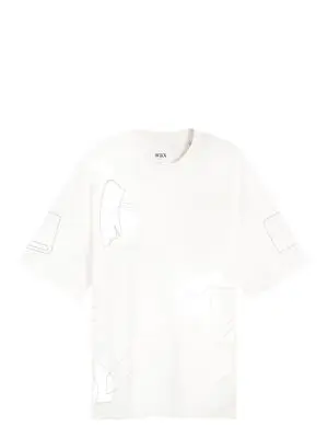 WAX LONDON Milton Shapes Embroidery T-shirt