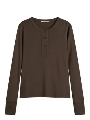 STUDIO NICHOLSON Roane Long Sleeve Henley