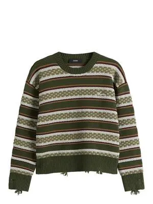 AMIRI Western Logo Striped Sweater