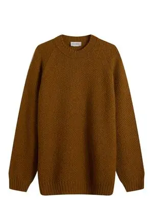 JOHN SMEDLEY Couper Moss Stitch British Wool Jumper