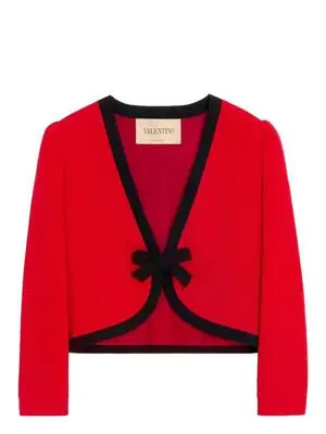 Valentino Garavani Wool Crepe Jacket Red