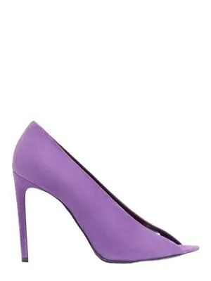 Valentino Garavani Open-toe Révélé Suede Pumps 105mm Purple
