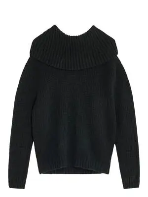SEMICOUTURE Semicouture Cut-Out Turtleneck Knitted Sweater