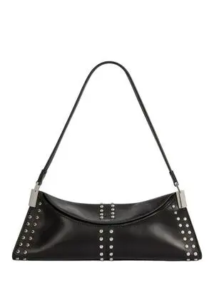 BALMAIN 64-83 Small Bag In Studded Smooth Leather