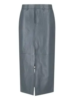 THE FRANKIE SHOP MAYBELLE Front-Slit Pencil Skirt Gray
