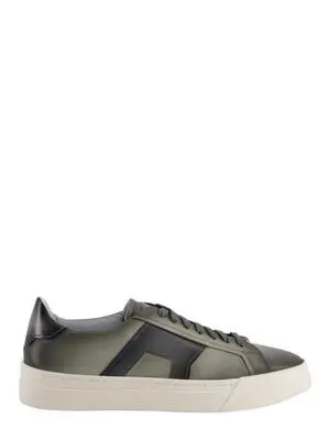 SANTONI Santoni Logo-Embossed Lace-Up Sneakers