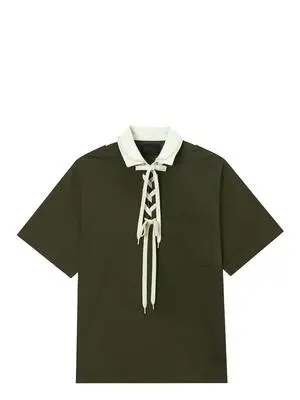 SIMONE ROCHA Lace-up Polo Shirt