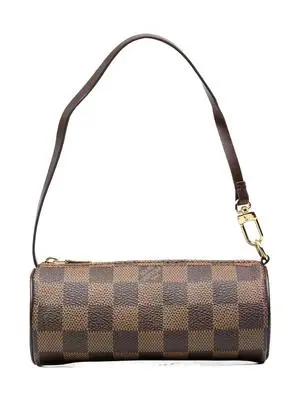 LOUIS VUITTON 1990-2010 Damier Ebene Papillon Pochette Handbag
