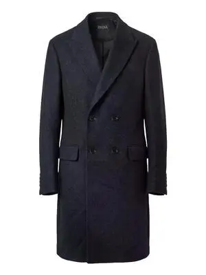ZEGNA Double-breasted Peak-lapel Coat
