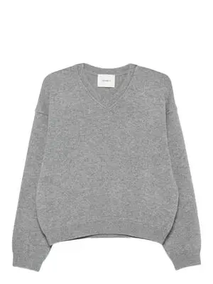 LISA YANG Cyrilla V-neck Dropped-shoulder Sweater
