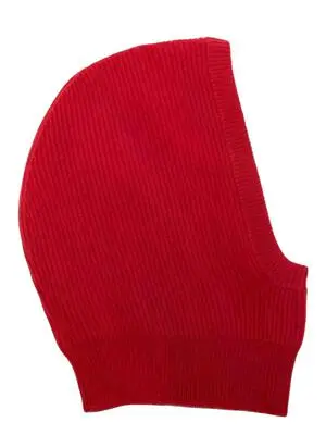ROBERTO COLLINA Ribbed-knit Balaclava Red