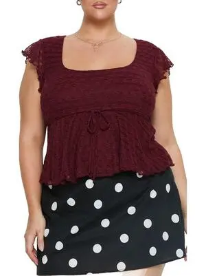 PRINCESS POLLY Auroraah Frill Lace Top