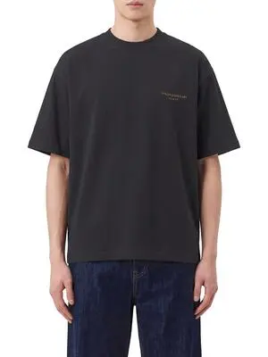 WOOYOUNGMI Relaxed Fit Cotton T-shirt With Graphic Print And Logo