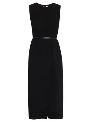 LAFAYETTE 148 NEW YORK Sleeveless Belted Midi Dress