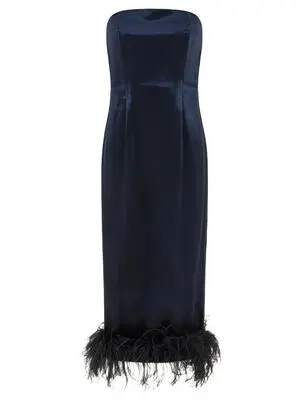 16ARLINGTON Minelli Strapless Satin Midi Dress