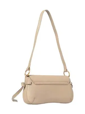 TWINSET Leather Shoulder Bag With Flap
