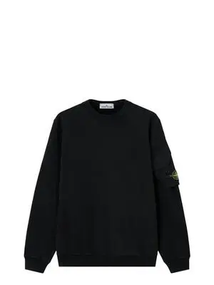 STONE ISLAND 6100015 Brushed Organic-cotton Fleece Sweatshirt