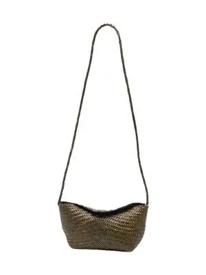 DRAGON DIFFUSION Corsina Woven Leather Shoulder Bag