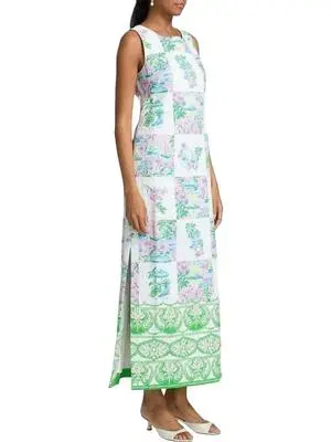 LILLY PULITZER® Dee Patch Print Maxi Dress