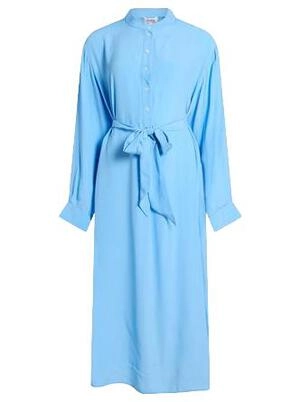 OTTOD'AME Woman Midi Dress Azure Size 6 Acetate, Silk