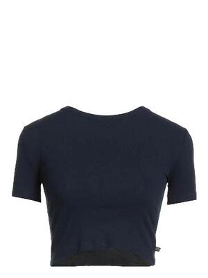 OTTOD'AME Woman T-shirt Navy Size 6 Viscose, Elastane