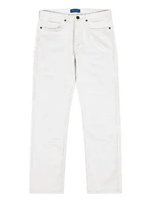 Robert Talbott Pablo Comfort Stretch Twill 5-pocket Ecru