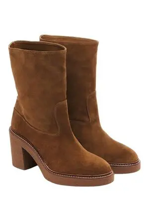 AQUAZZURA Valley Suede Ankle Boots