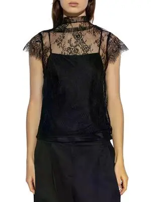 POSSE Blake Lace Silk Blouse