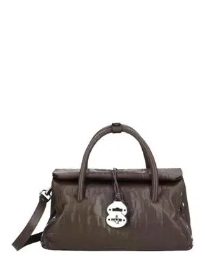 ZANELLATO Small Dotta Crocodile-effect Shoulder Bag
